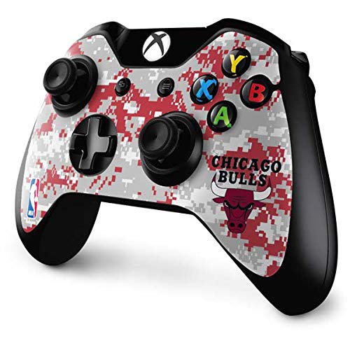 Skinit Decal Gaming Skin Compatible with Xbox One Controller - Officially Licensed NBA Chicago Bulls Digi Camo Design