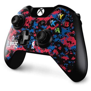 Skinit Decal Gaming Skin Compatible with Xbox One Controller - Officially Licensed NBA LA Clippers Digi Camo Design