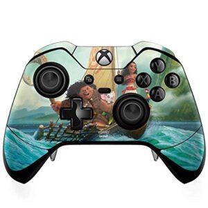 skinit decal gaming skin compatible with xbox one elite controller - officially licensed disney princess moana and maui set sail design