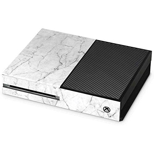 Skinit Decal Gaming Skin Compatible with Xbox One Console - Originally Designed White Marble Design