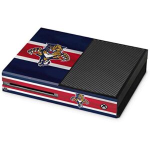 skinit decal gaming skin compatible with xbox one console - officially licensed nhl florida panthers alternate jersey design