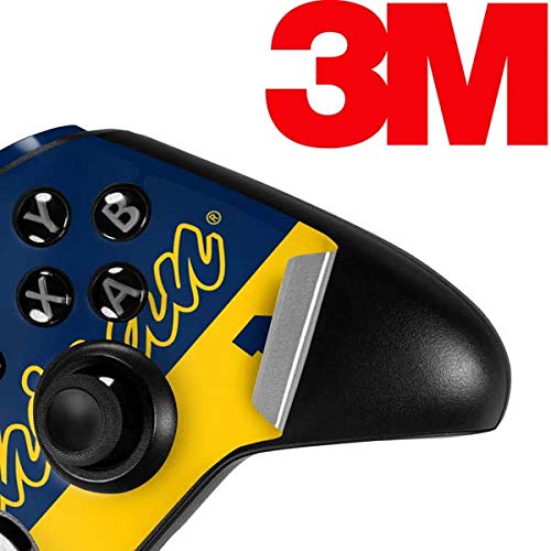 Skinit Decal Gaming Skin Compatible with Xbox One Elite Controller - Officially Licensed College University of Michigan Split Design