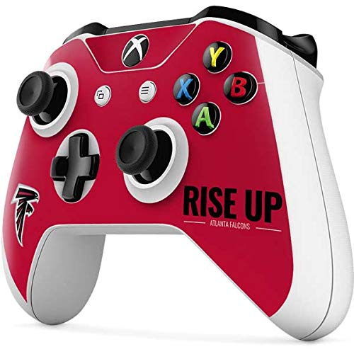 Skinit Decal Gaming Skin Compatible with Xbox One S Controller - Officially Licensed NFL Atlanta Falcons Team Motto Design