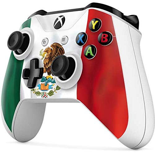 Skinit Decal Gaming Skin Compatible with Xbox One S Controller - Originally Designed Mexico Flag Design