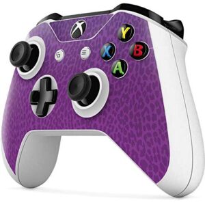 Skinit Decal Gaming Skin Compatible with Xbox One S Controller - Officially Licensed Skinit Originally Designed Cheetah Print Purple and Blue Design