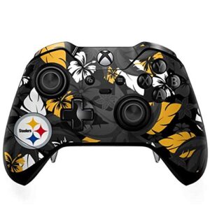 skinit decal gaming skin compatible with xbox one elite controller - officially licensed nfl pittsburgh steelers tropical print design