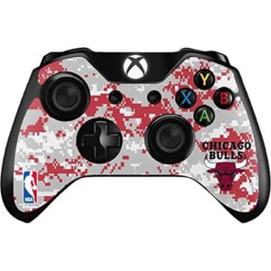 skinit decal gaming skin compatible with xbox one controller - officially licensed nba chicago bulls digi camo design