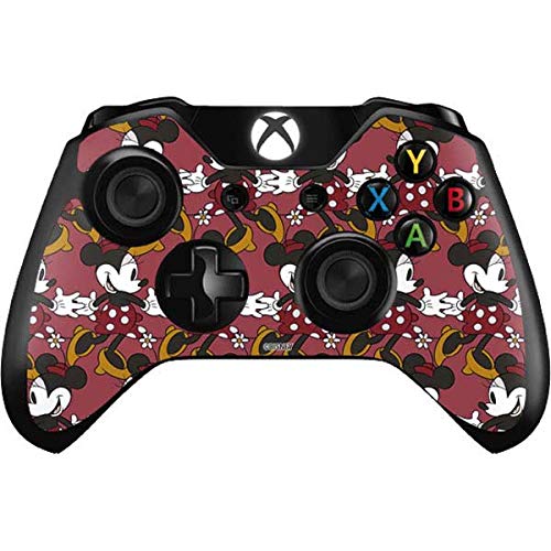 Skinit Decal Gaming Skin Compatible with Xbox One Controller - Officially Licensed Disney Minnie Mouse Dancing Pattern Design