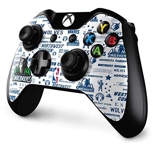 Skinit Decal Gaming Skin Compatible with Xbox One Controller - Officially Licensed NBA Minnesota Timberwolves Historic Blast Design