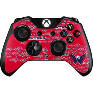 skinit decal gaming skin compatible with xbox one controller - officially licensed nhl washington capitals blast design