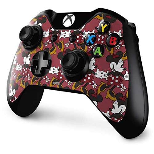 Skinit Decal Gaming Skin Compatible with Xbox One Controller - Officially Licensed Disney Minnie Mouse Dancing Pattern Design