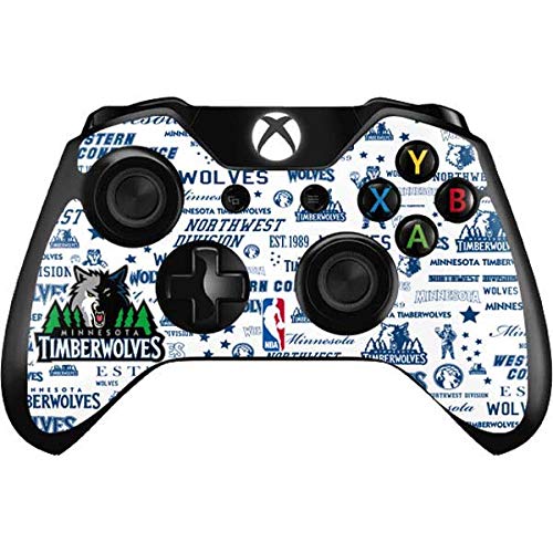 Skinit Decal Gaming Skin Compatible with Xbox One Controller - Officially Licensed NBA Minnesota Timberwolves Historic Blast Design