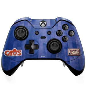 skinit decal gaming skin compatible with xbox one elite controller - officially licensed nba cleveland cavaliers hardwood classics design