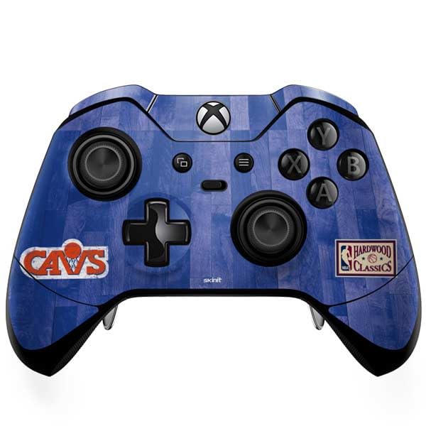 Skinit Decal Gaming Skin Compatible with Xbox One Elite Controller - Officially Licensed NBA Cleveland Cavaliers Hardwood Classics Design