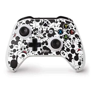 skinit decal gaming skin compatible with xbox one s controller - officially licensed disney mickey mouse face pattern design