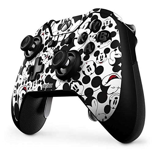 Skinit Decal Gaming Skin Compatible with Xbox One Elite Controller - Officially Licensed Disney Mickey Mouse Face Pattern Design