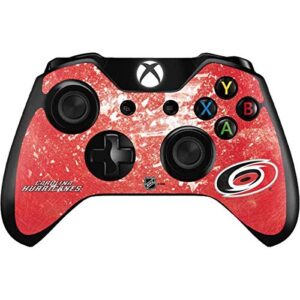 skinit decal gaming skin compatible with xbox one controller - officially licensed nhl carolina hurricanes frozen design