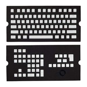 corsair gaming pbt double-shot keycaps full 104/105-keyset - white