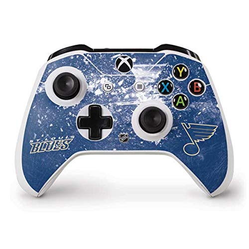 Skinit Decal Gaming Skin Compatible with Xbox One S Controller - Officially Licensed NHL St. Louis Blues Frozen Design