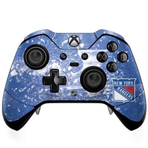 skinit decal gaming skin compatible with xbox one elite controller - officially licensed nhl new york rangers frozen design