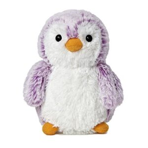 Bundle of 4 Aurora World Pom Pom Penguin Bright Pink, Blue, Purple and Gray Plush, 6"