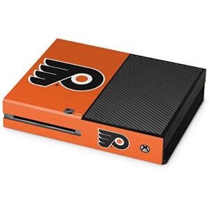 skinit decal gaming skin compatible with xbox one console - officially licensed nhl philadelphia flyers logo design