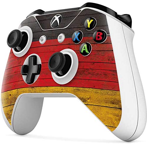 Skinit Decal Gaming Skin Compatible with Xbox One S Controller - Originally Designed German Flag Dark Wood Design