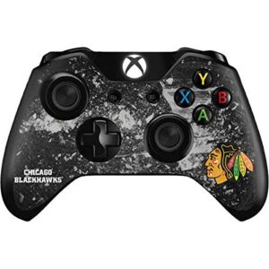 skinit decal gaming skin compatible with xbox one controller - officially licensed nhl chicago blackhawks frozen design