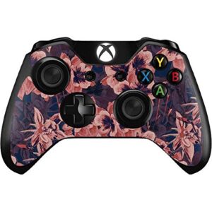 skinit decal gaming skin compatible with xbox one controller - originally designed dark tapestry floral design