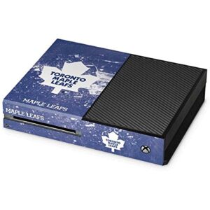 skinit decal gaming skin compatible with xbox one console - officially licensed nhl toronto maple leafs frozen design