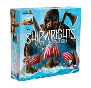 renegade game studios shipwrights of the north sea, part of the north sea trilogy, 2-5 players, ages 10+, viking strategy board game