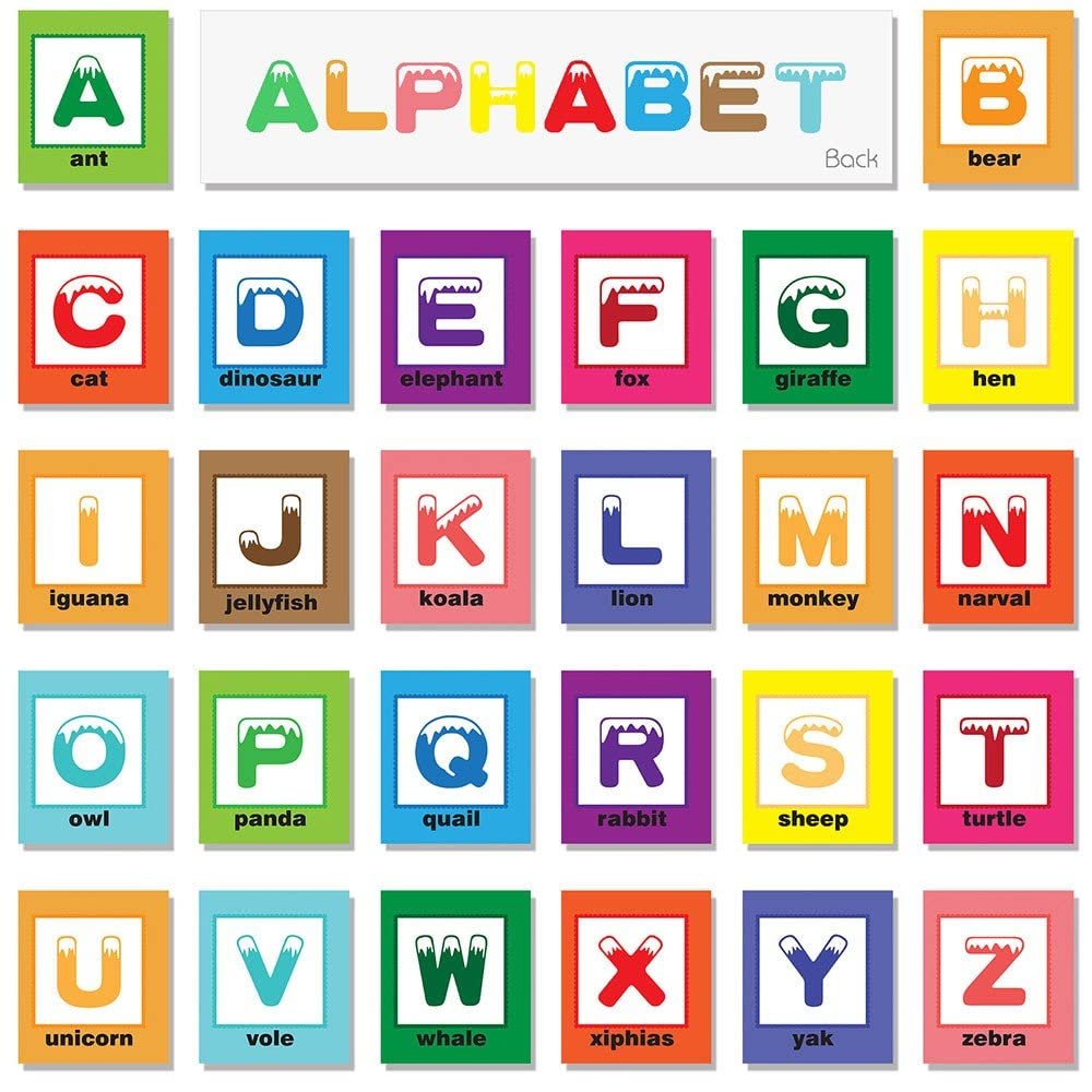 TEYTOY Baby Toy Zoo Series 26pcs Soft Alphabet Cards with Cloth Bag for Over 0 Years