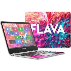 mightyskins skin compatible with samsung chromebook plus 12.3"(2017 - flava | protective, durable, and unique vinyl decal wrap cover | easy to apply, remove, and change styles | made in the usa