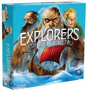 renegade game studios explorers of the north sea board game, ages 12+, 1-4 players, viking strategy board game, part of the north sea trilogy