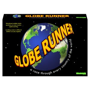 globe runner – educational family board game for both kids and adults that races around the world through every country