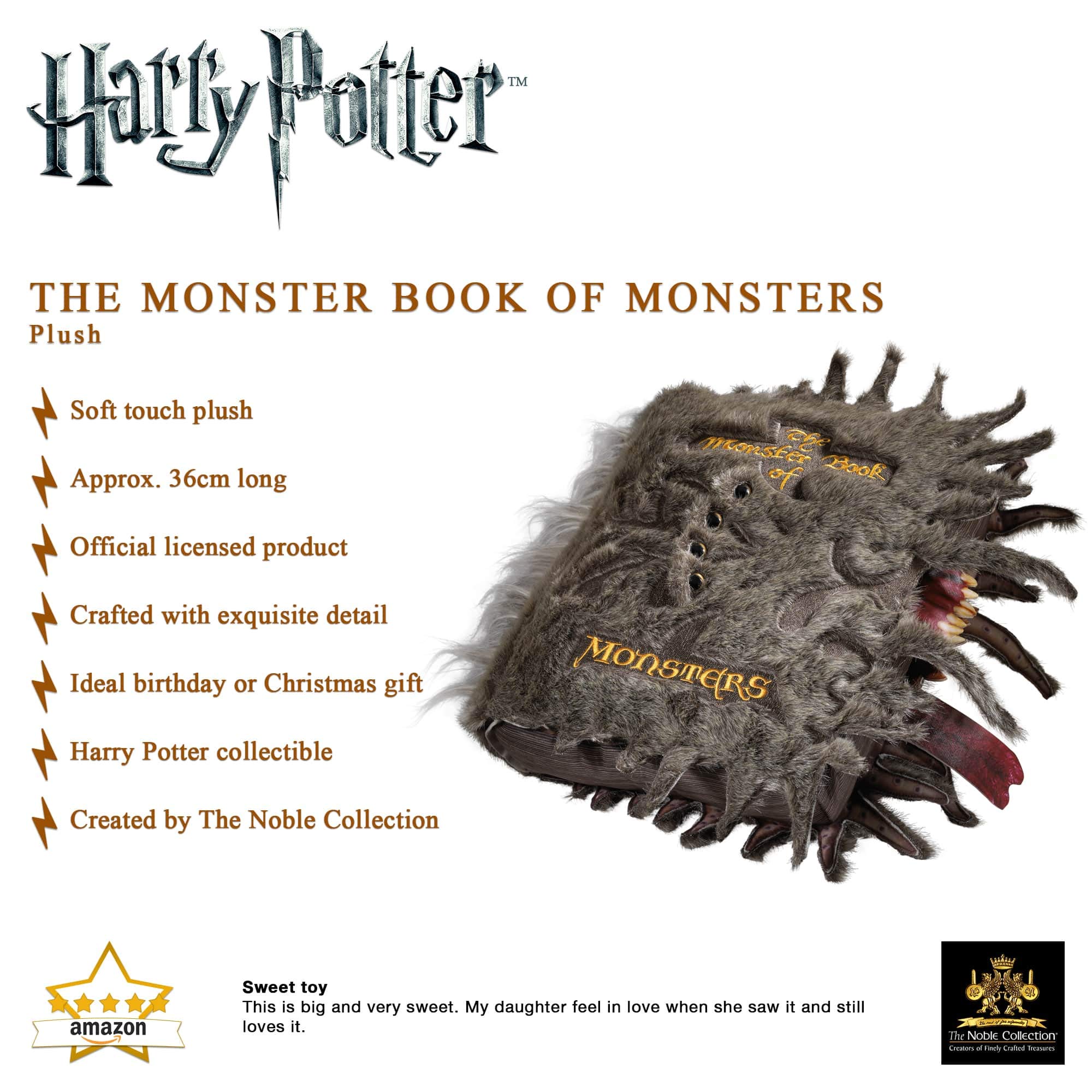 The Noble Collection Harry Potter Monster Book of Monsters Collector Plush