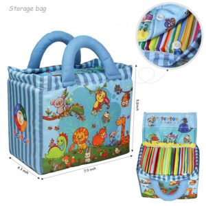 TEYTOY Baby Toy Zoo Series 26pcs Soft Alphabet Cards with Cloth Bag for Over 0 Years