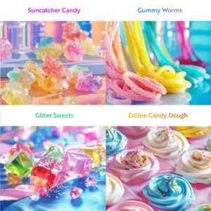 Playz Edible Candy Making Science Kit for Kids Ages 8-12 Years Old - Food Science Chemistry Kid Science Kit with 40 Experiments to Make Your Own Chocolates, Educational Science Kits for Boy & Girls