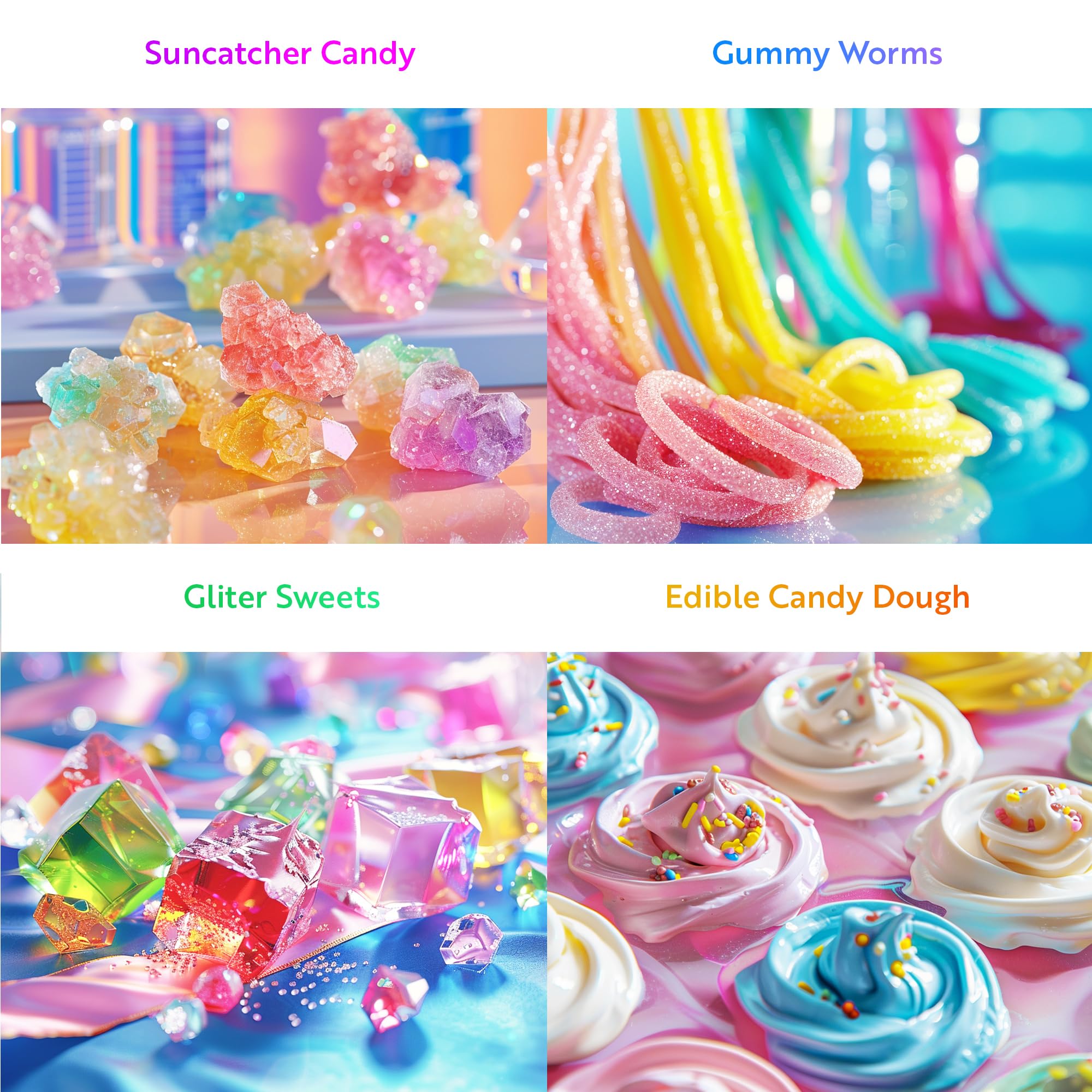 Playz Edible Candy Making Science Kit for Kids Ages 8-12 Years Old - Food Science Chemistry Kid Science Kit with 40 Experiments to Make Your Own Chocolates, Educational Science Kits for Boy & Girls