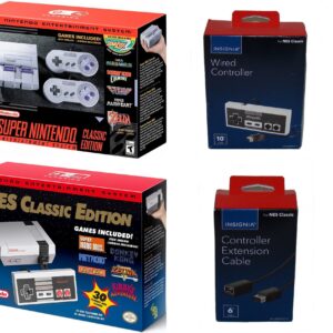 Nintendo SNES and NES Classic Mini Console Bundle