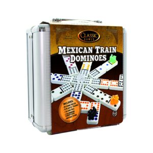 tcg toys mexican train with aluminum case dominos game,84 months to 1200 months