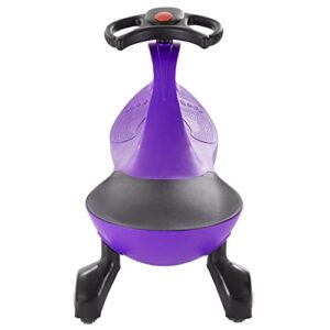 Wiggle Car Ride on Toy - No Batteries, Gears, or Pedals - Just Twist, Swivel, and Go - Outdoor Ride Ons for Kids 3 Years and Up by Lil' Rider (Purple)