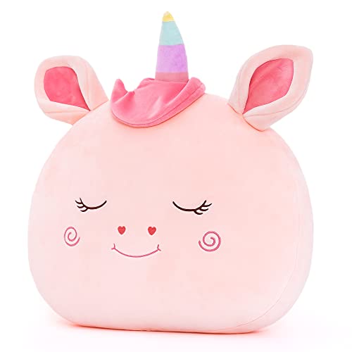 Lazada Stuffed Unicorn Plush Kids Pillow Toys Gift for Toddler for Girls Pink 15 Inches