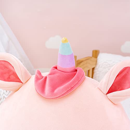 Lazada Stuffed Unicorn Plush Kids Pillow Toys Gift for Toddler for Girls Pink 15 Inches