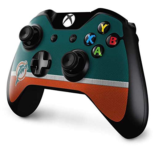 Skinit Decal Gaming Skin Compatible with Xbox One Controller - Officially Licensed NFL Miami Dolphins Vintage Design