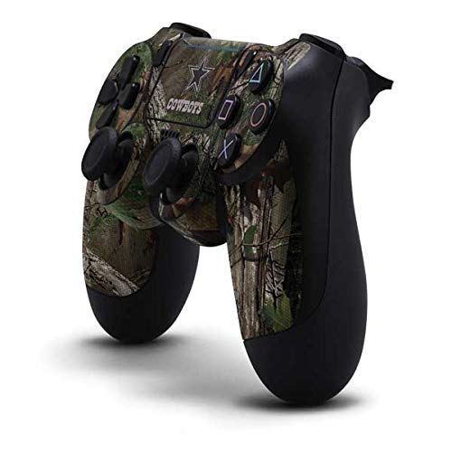 Skinit Decal Gaming Skin Compatible with PS4 Pro/Slim Controller - Officially Licensed NFL Dallas Cowboys Realtree Xtra Green Camo Design