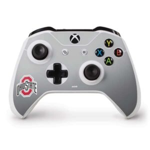 skinit decal gaming skin compatible with xbox one s controller - officially licensed ohio state university ohio state university buckeyes design