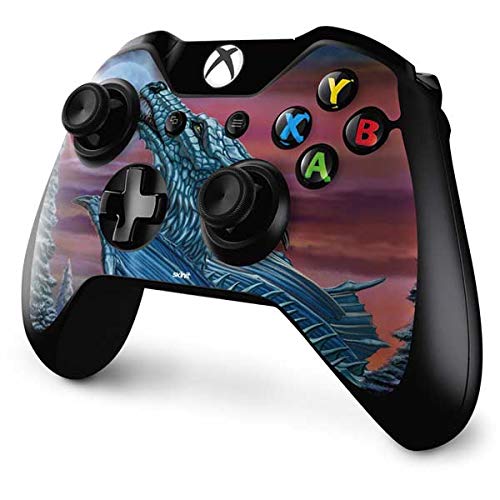 Skinit Decal Gaming Skin Compatible with Xbox One Controller - Officially Licensed Tate and Co. Dragon and The Wolf Design