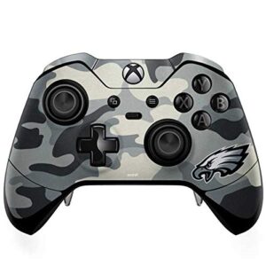 skinit decal gaming skin compatible with xbox one elite controller - officially licensed nfl philadelphia eagles camo design