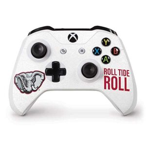 skinit decal gaming skin compatible with xbox one s controller - officially licensed college alabama crimson roll tide design